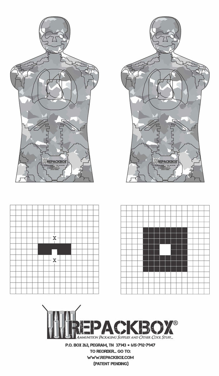 CENTER MASS Training Target - 20" X 34" – REPACKBOX