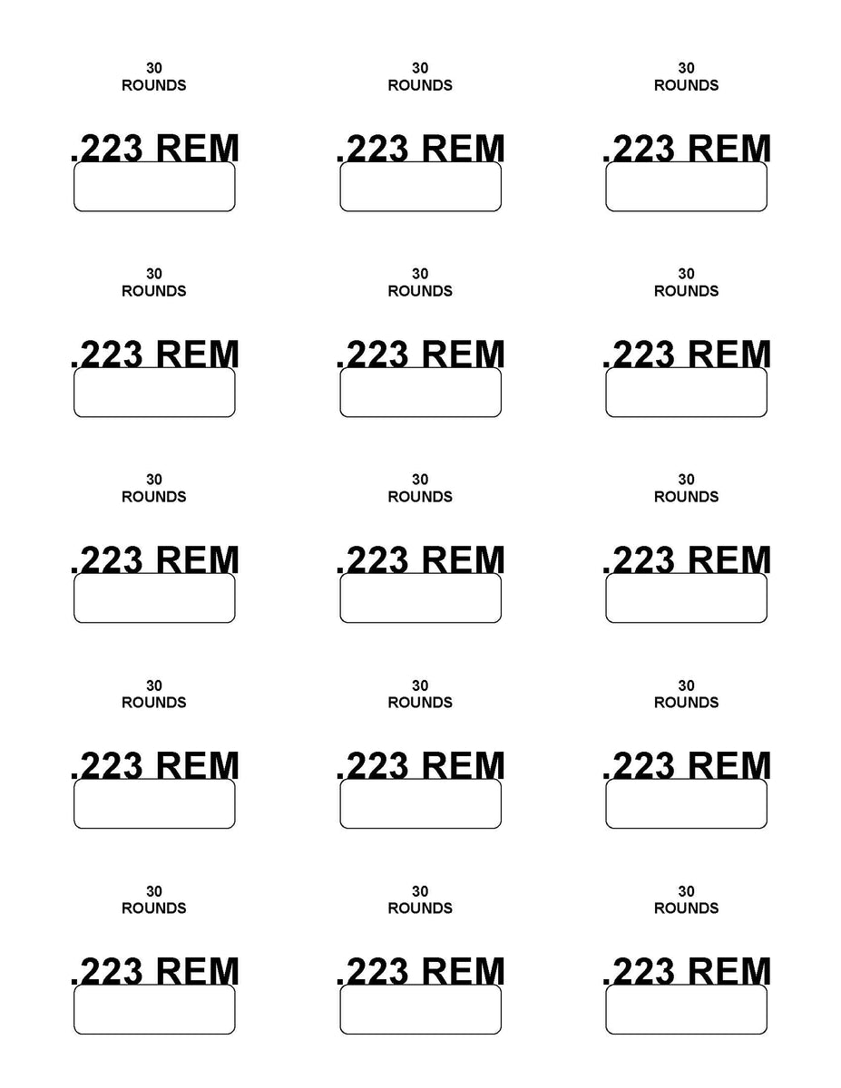 Labels: 223 Remington – REPACKBOX