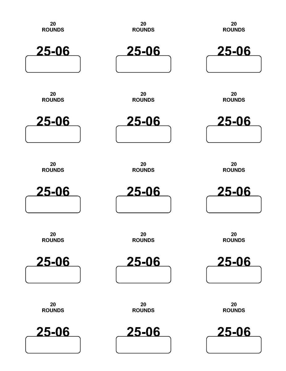 Labels: 25-06 Remington – REPACKBOX