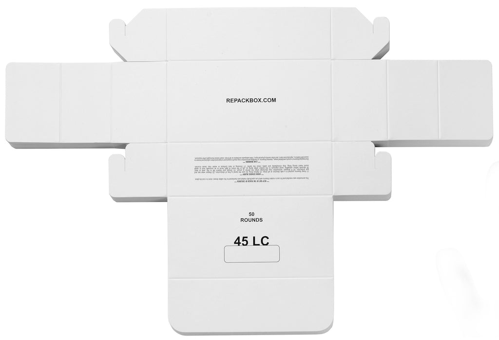REPACKBOX - 3 Sample Boxes: 9 Pistol Calibers - Holds 50 Rounds
